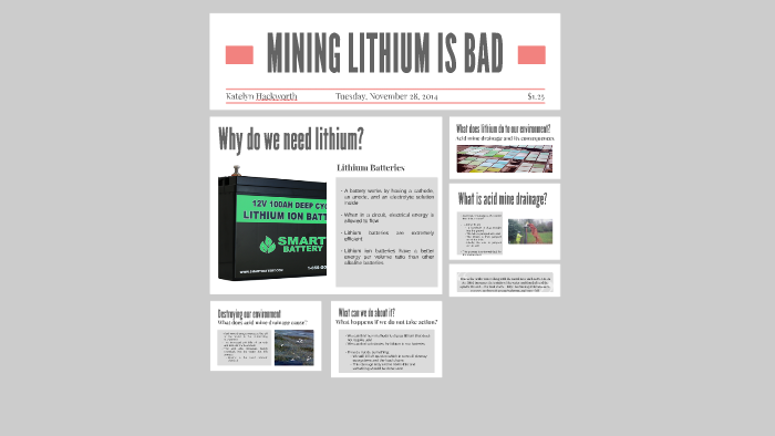 MINING LITHIUM IS BAD by Katelyn Hack on Prezi