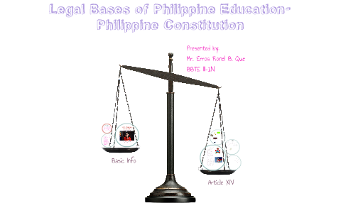 Legal Bases of Philippine Education- Philippine Constitution by Erros ...