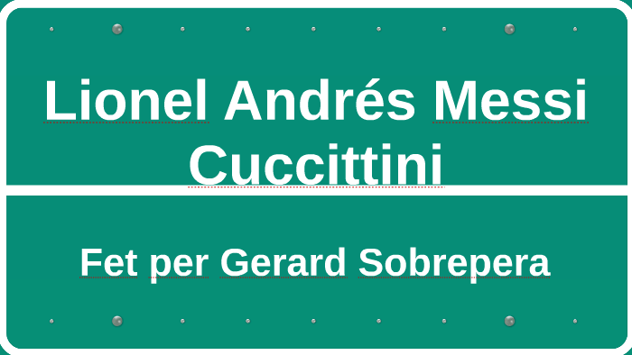 Lionel Andrés Messi Cuccittini by Gerard Gil
