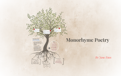 Monorhyme Poetry by Jane Enos on Prezi