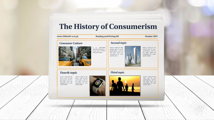 The History of Consumerism by EJ Stewart on Prezi
