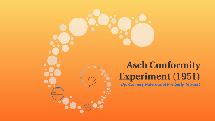 Asch Conformity Experiment (1951) by connery pateman on Prezi