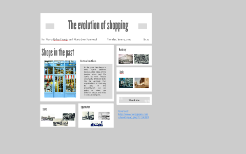 The evolution of shopping by majo sandoval