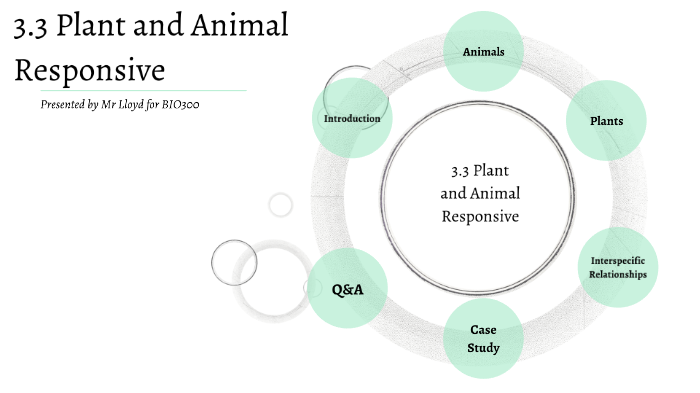 3.3 Plant and Animal Responses to the environment by Mr Lloyd on Prezi
