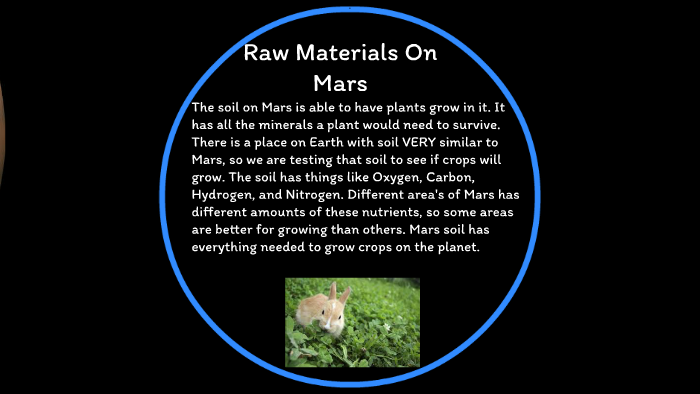 Raw Materials On Mars by Cody Nunn on Prezi