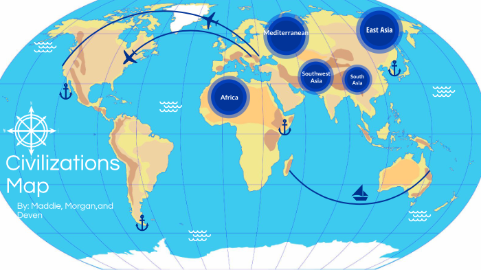 Civilizations Map by Maddie Albertan on Prezi