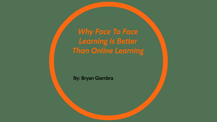 Why Face To Face Learning Is Better Than Online Learning by Bryan ...