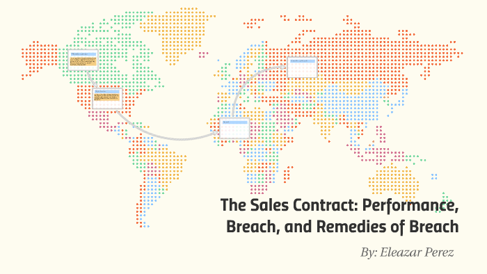 The Sales Contract: Performance, Breach, and Remedies of Bre by El Afro ...