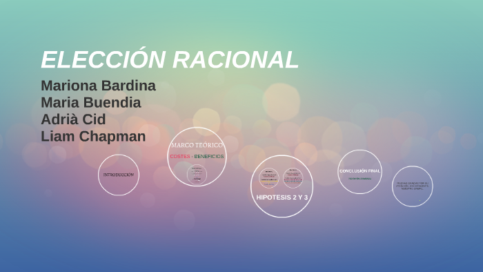 ELECCIÓN RACIONAL by Adrià Cid on Prezi