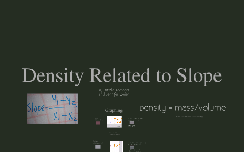 Density Related to Slope by J er
