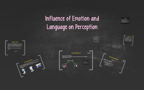 Influence of Emotion and Language on Perception by Carolina Rodrigo on ...
