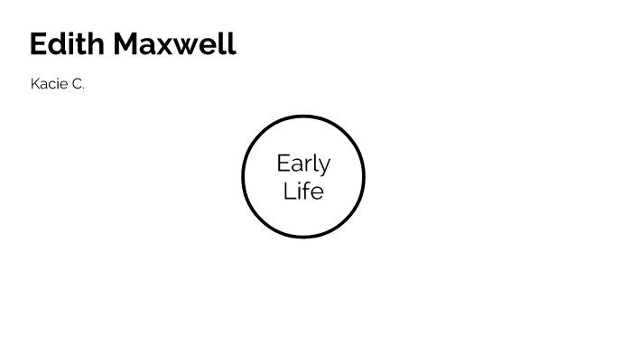 Edith Maxwell by Kacie Culbertson on Prezi