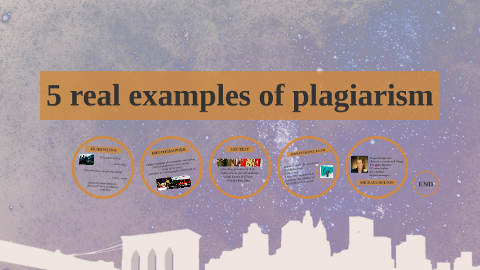 5 real examples of plagiarism by Sandy Sun on Prezi