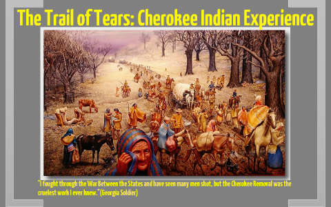 Trail of Tears: Cherokee Indian Experience by Sienna Poudrier on Prezi