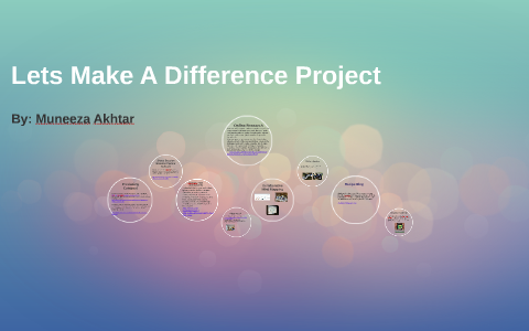 Let's Make a Difference Project by m1 akhtar on Prezi