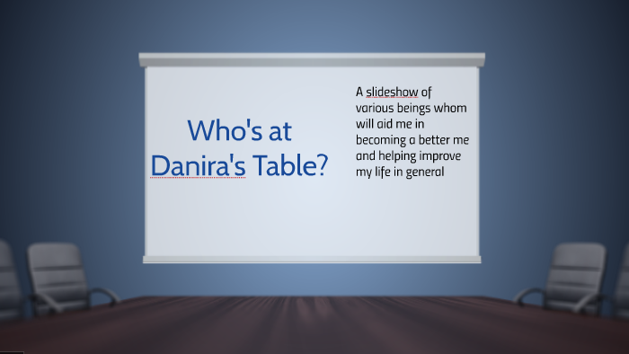 "Who's at your table?" by Danira Stanojevic on Prezi