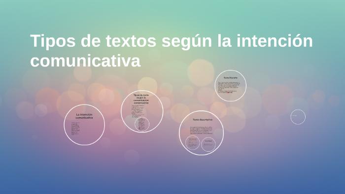 Tipos De Textos Según La Intención Comunicativa By Teresa Soto On Prezi