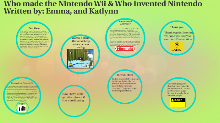 Who made the Nintendo Wii & Who invented Nintendo by emma rafuse on Prezi