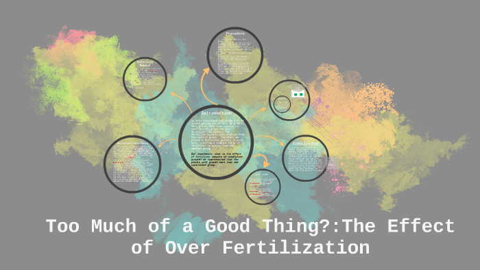 Too Much of a good thing?: The effect of over fertilization by on Prezi
