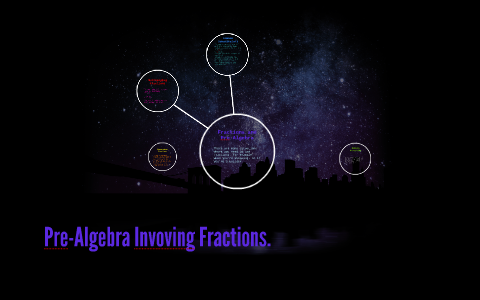 Pre-Algebra Invoving Fractions. by Haley Lachnidt on Prezi