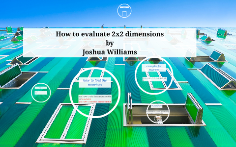 How to evaluate 2x2 dimensions by joshua williams on Prezi