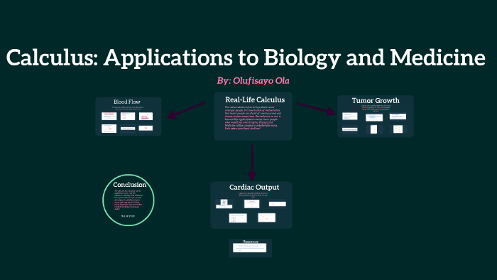 Calculus: Applications to Biology and Medicine by Olufisayo Ola on Prezi