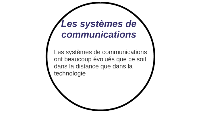 Les systèmes de communications by Adrien Dugat on Prezi