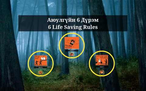 6 life saving rules by otgonbyambach chimed on Prezi
