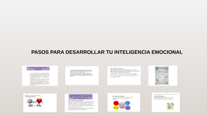 PASOS PARA DESARROLLAR TU INTELIGENCIA EMOCIONAL by daniel eduardo rios guevara on Prezi