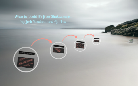 When in Doubt It's from Shakespeare... by Josh Rowland on Prezi