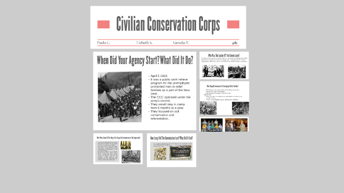 Civilian Conservation Corp by on Prezi