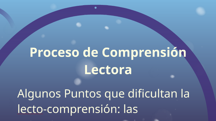 Proceso de Comprension Lectora by Fany Romagnoli on Prezi
