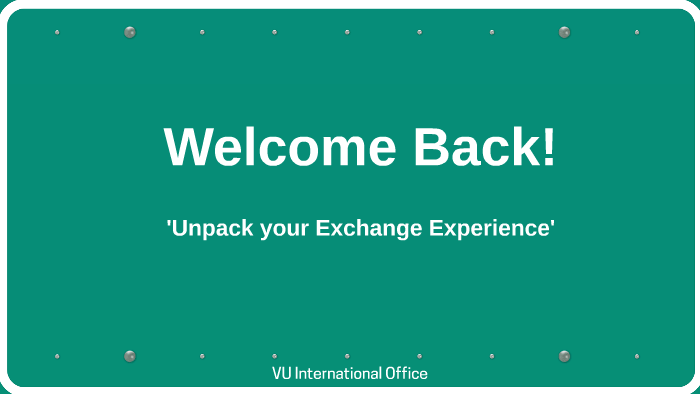 Welcome Back Meeting by IO Outgoing VU on Prezi