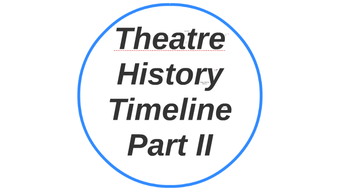 Lesson 2 and 3: Theatre II History Timeline by Jeff Boyet on Prezi