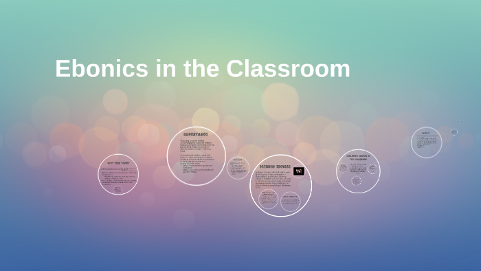 Ebonics in the Classroom by on Prezi