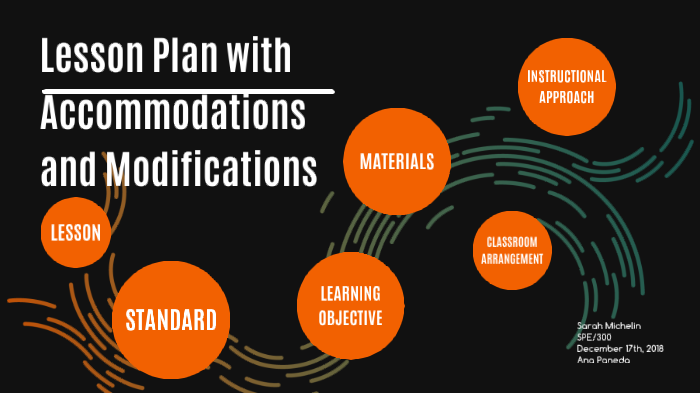 Lesson Plan with Accommodations and Modifications by Sarah Michelin on ...