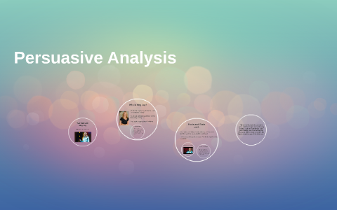 Persuasive Analysis by Jenna Wills