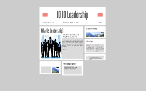JO JO Leadership by Joseph Stanberry on Prezi