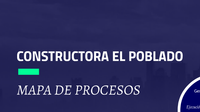 MAPA DE PROCESOS CONSTRUCTORA EL POBADO by jean carlos ortiz alvarez on Prezi