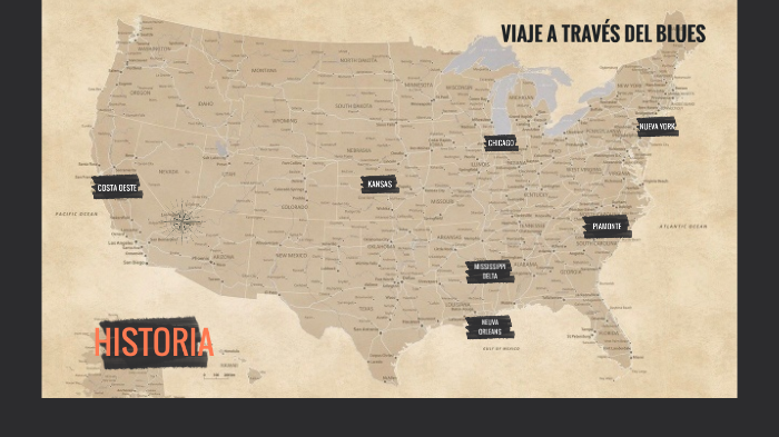 Mapa de la música de blues by Vicci Moore on Prezi
