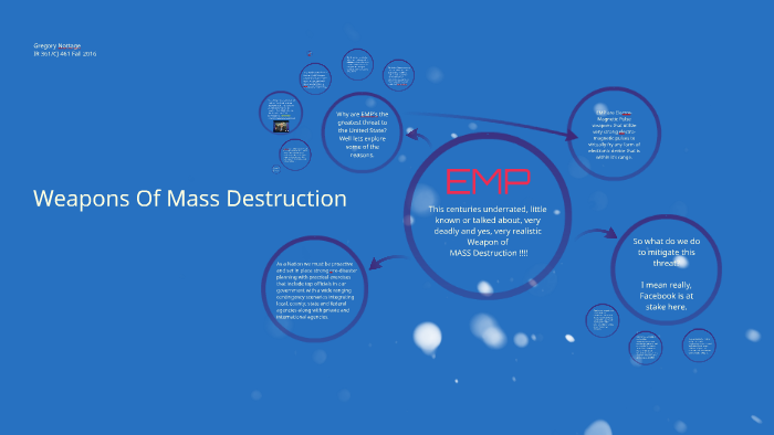 Weapons Of Mass Distructon by Gregory Nottage on Prezi