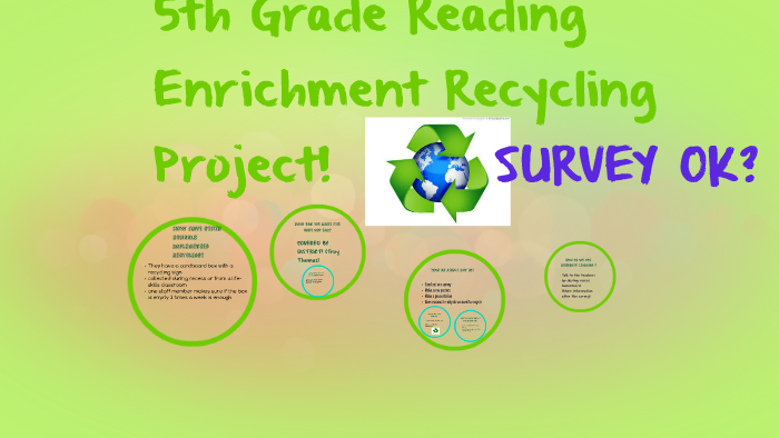 5th Grade Reading Enrichment Recycling Project! by Erin Pinney on Prezi