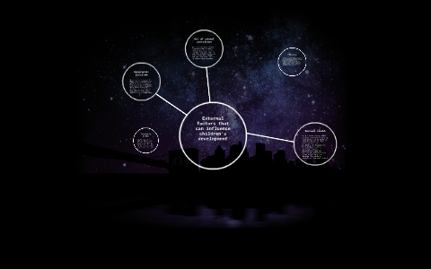 External factors that can influence children's development by student ...