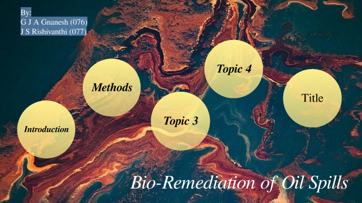 Bioremediation of Oil spills by Rishivanthi S (RA1811009010077) on Prezi