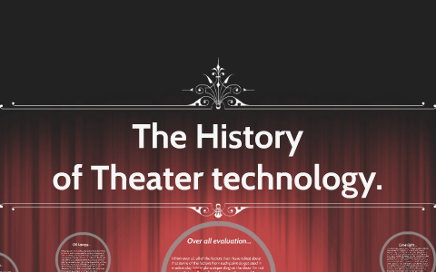 The History of Theater technology by Declan Doyle