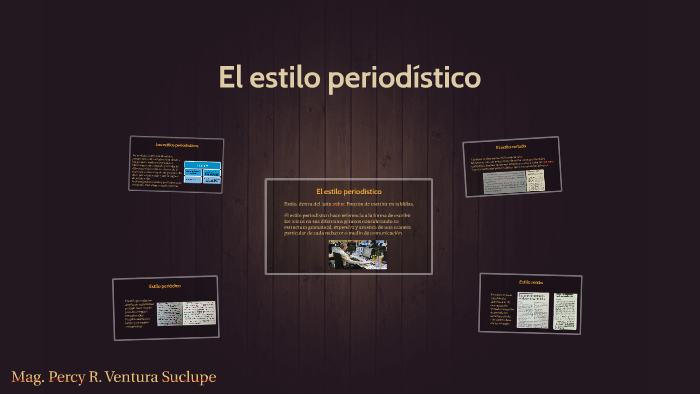 El estilo periodístico by Percy Ronald Ventura Suclupe on Prezi