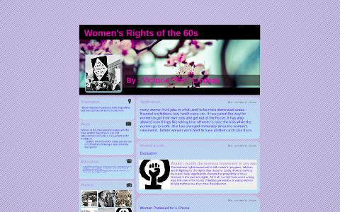Women's Rights of the 60s by tori lindsay on Prezi