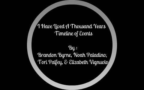 I Have Lived a Thousand Years by N P on Prezi