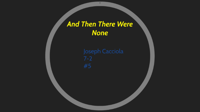 And Then There Were None by Joseph Cacciola on Prezi