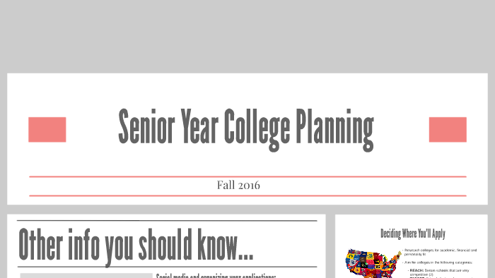 Senior Year College Planning by Lauren Russell on Prezi